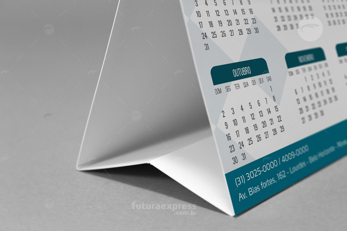 Calendário Triangular 20x10cm | papelaria - Config51272