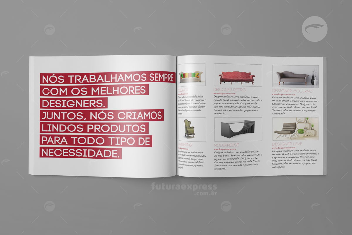 Revista Horizontal com Lombada | editorial - Confi43868