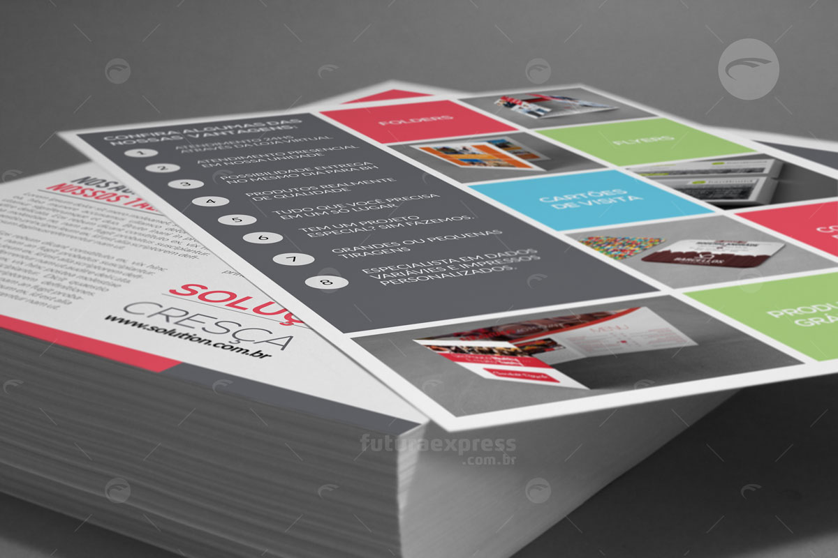 Flyer A4 | A5 | A6 | promocionais - Configure | Futura Express